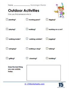 Scavenger Hunts Worksheets - 15 Worksheets.com