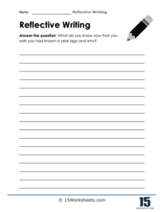 Reflective Writing Worksheets - 15 Worksheets.com