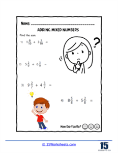 Adding Mixed Numbers Worksheets - 15 Worksheets.com