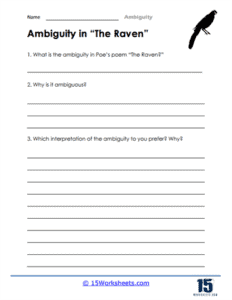 Ambiguity Worksheets - 15 Worksheets.com