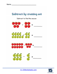 Subtract By Crossing Out Worksheets - 15 Worksheets.com