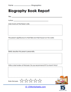 Biography Worksheets | Contributions & Challenges - 15 Worksheets.com