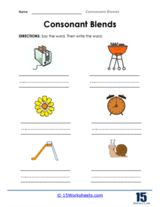Consonant Blends Worksheets - 15 Worksheets.com