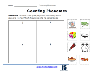 Counting Phonemes Worksheets - 15 Worksheets.com