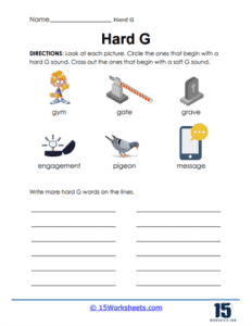 Hard G Sound Worksheets - 15 Worksheets.com