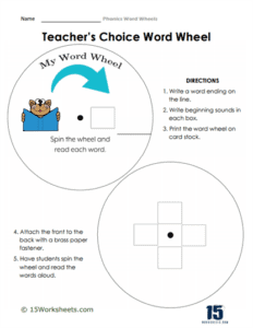 Phonics Word Wheels Worksheets - 15 Worksheets.com