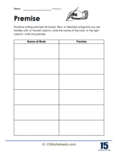 Premise Worksheets - 15 Worksheets.com