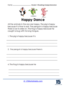 Grade 1 Reading Comprehension Worksheets - 15 Worksheets.com