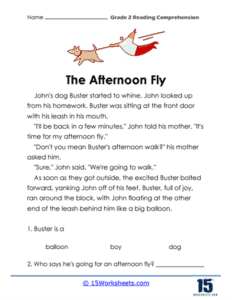 Grade 2 Reading Comprehension Worksheets - 15 Worksheets.com