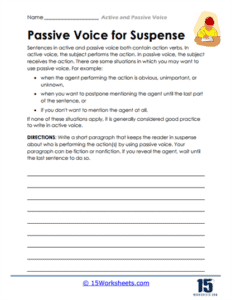 Active and Passive Voice Worksheets | Better Writing - 15 Worksheets.com