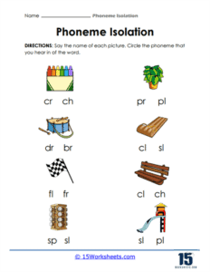 Phoneme Isolation Worksheets - 15 Worksheets.com