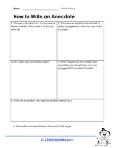 Anecdotes Worksheets - 15 Worksheets.com
