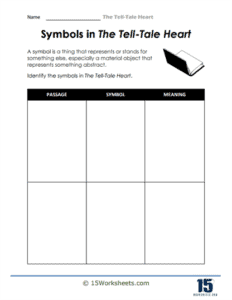 Tell Tale Heart Worksheets - 15 Worksheets.com