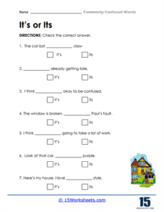 Commonly Confused Words Worksheets - 15 Worksheets.com