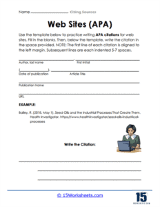 Citing Sources Worksheets - 15 Worksheets.com