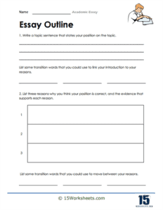 Academic Essay Worksheets - 15 Worksheets.com