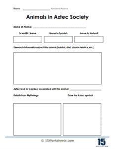 Ancient Aztecs Worksheets - 15 Worksheets.com
