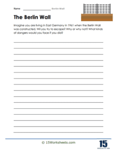 Berlin Wall Worksheets - 15 Worksheets.com