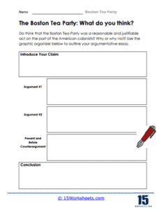 Boston Tea Party Worksheets - 15 Worksheets.com