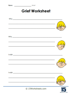 Grief Worksheets - 15 Worksheets.com
