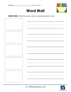 Word Walls Worksheets - 15 Worksheets.com