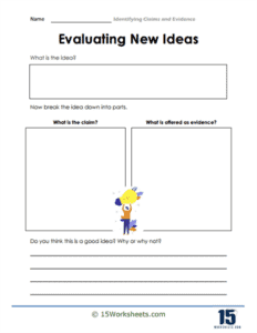 Claim vs. Evidence Worksheets - 15 Worksheets.com