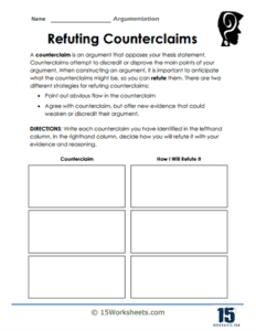 Argumentation Worksheets | Persuasive Flow - 15 Worksheets.com