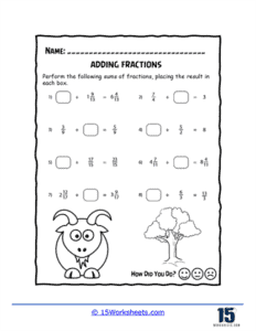 Adding Fractions Worksheets | Like and Unlike - 15 Worksheets.com