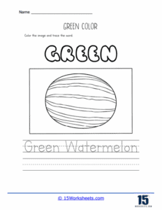 The Color Green Worksheets | Nature-Inspired Tones and Hues 15 ...