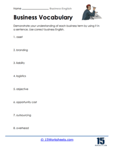 Business English Worksheets - 15 Worksheets.com