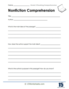 Grade 5 Reading Comprehension Worksheets - 15 Worksheets.com