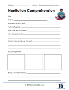 Grade 7 Reading Comprehension Worksheets - 15 Worksheets.com