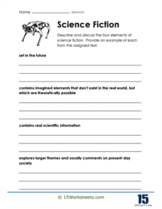 Genres of Literature Worksheets - 15 Worksheets.com