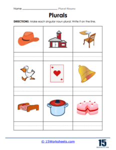 Plural Nouns Worksheets | More-than-One Practice - 15 Worksheets.com