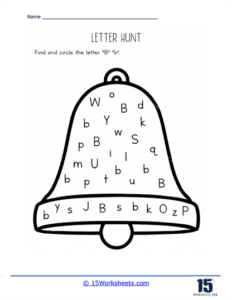 Letter Hunt Worksheets | Alphabet Series - 15 Worksheets.com