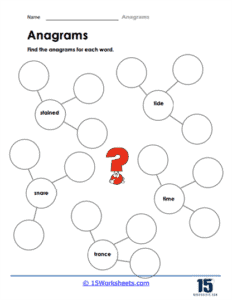 Anagrams Worksheets - 15 Worksheets.com