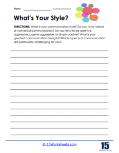 Communication Worksheets | Verbal & Nonverbal Skills - 15 Worksheets.com