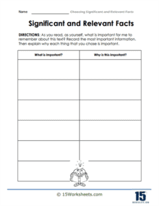 Choosing Facts Worksheets | Discerning Quality - 15 Worksheets.com