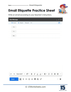 Email Etiquette Worksheets | Craft Polished Messages - 15 Worksheets.com