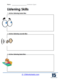 Listening Skills Worksheets - 15 Worksheets.com