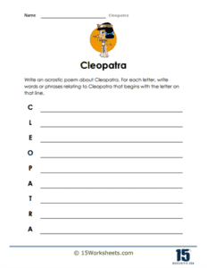 Cleopatra Worksheets - 15 Worksheets.com