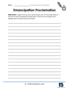 Emancipation Proclamation Worksheets - 15 Worksheets.com