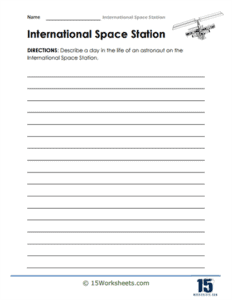 International Space Station Worksheets | ISS Missions - 15 Worksheets.com
