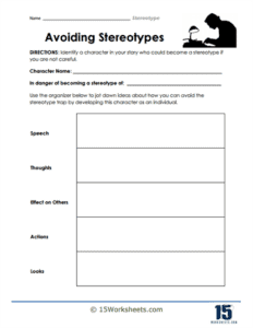 Stereotypes Worksheets | Perspective Shift - 15 Worksheets.com