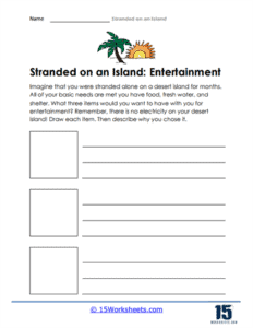Stranded on an Island Worksheets - 15 Worksheets.com