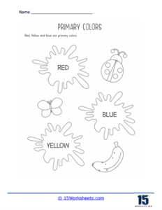 Primary Colors Worksheets | Recognize and Mix - 15 Worksheets.com