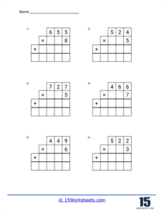 3 digit by 1 digit Multiplication Worksheets - 15 Worksheets.com