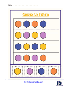 Complete the Pattern Worksheets | Recognize & Extend - 15 Worksheets.com