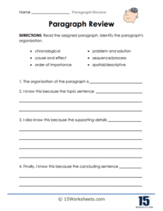 Paragraph Review Worksheets - 15 Worksheets.com
