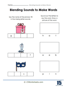 Blending Sounds Worksheets - 15 Worksheets.com